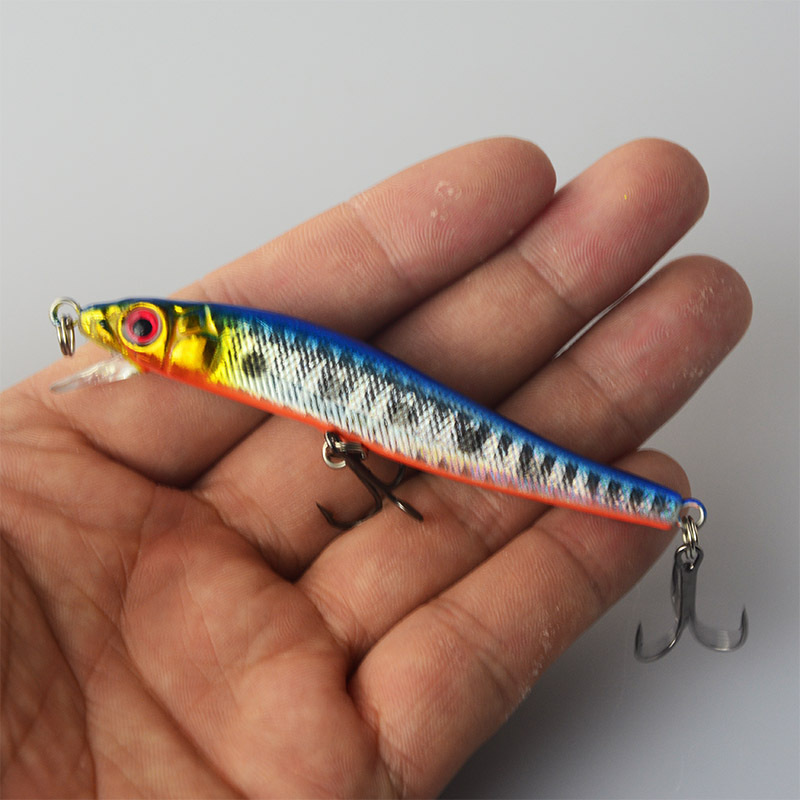 1PCS minnow hard bait buzzing mandarin fishing bait lure baits eyes 3D tackle 8cm5.7g - Fishing ...